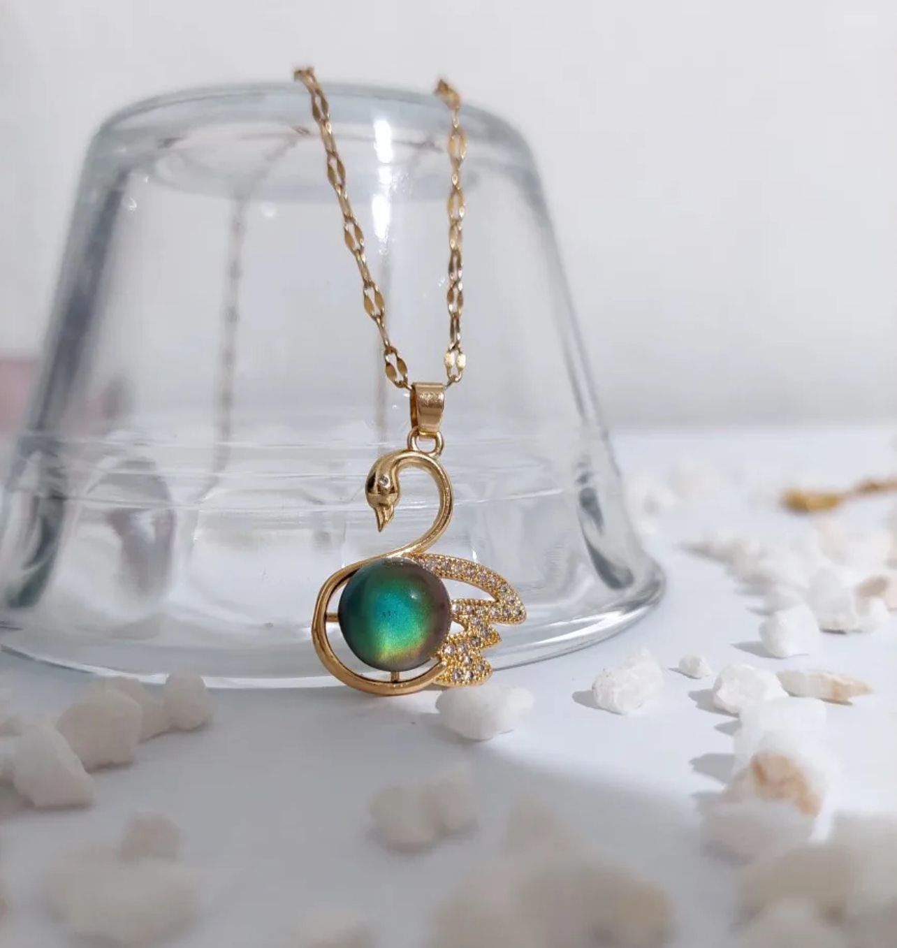 COLLAR CISNE CAMBIA DE COLOR CON EL HUMOR Y LA TEMPERATURA – Forever ...